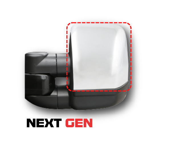 Mirror Head Covers [Next Gen] - Clearview