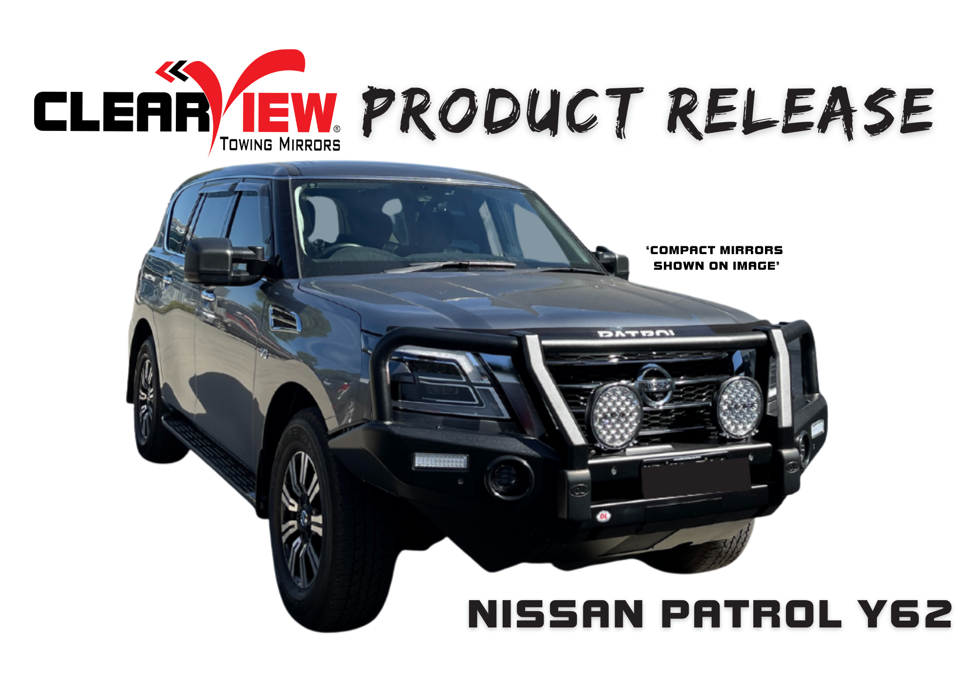 Nissan Y62 Towing Mirrors now available with Power-Fold - Clearview